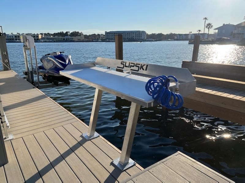 Dock Mounted Fish Cleaning Stations | Boat Dock Fillet Tables